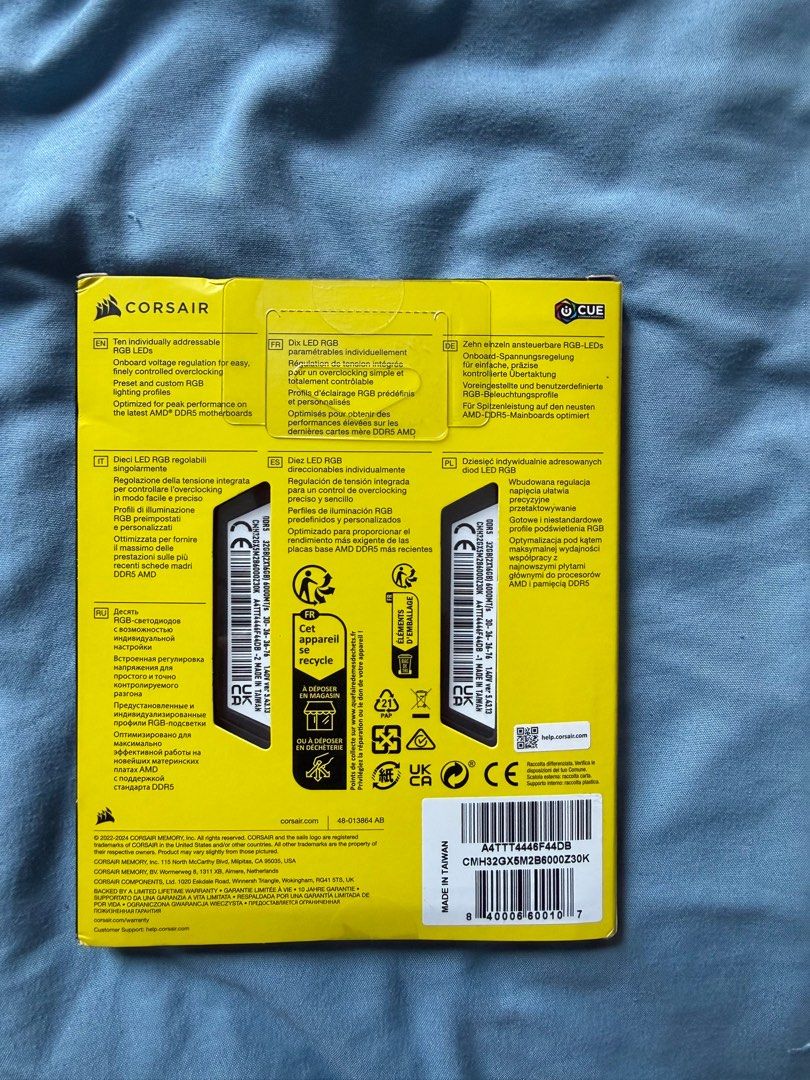 *BRAND NEW* Corsair Vengeance RGB DDR5 32GB 6000MHz RAM, Computers ...