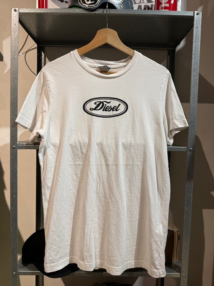 Diesel Japan Ripoff Ford White Tee, Men's Fashion, Tops & Sets, Tshirts ...