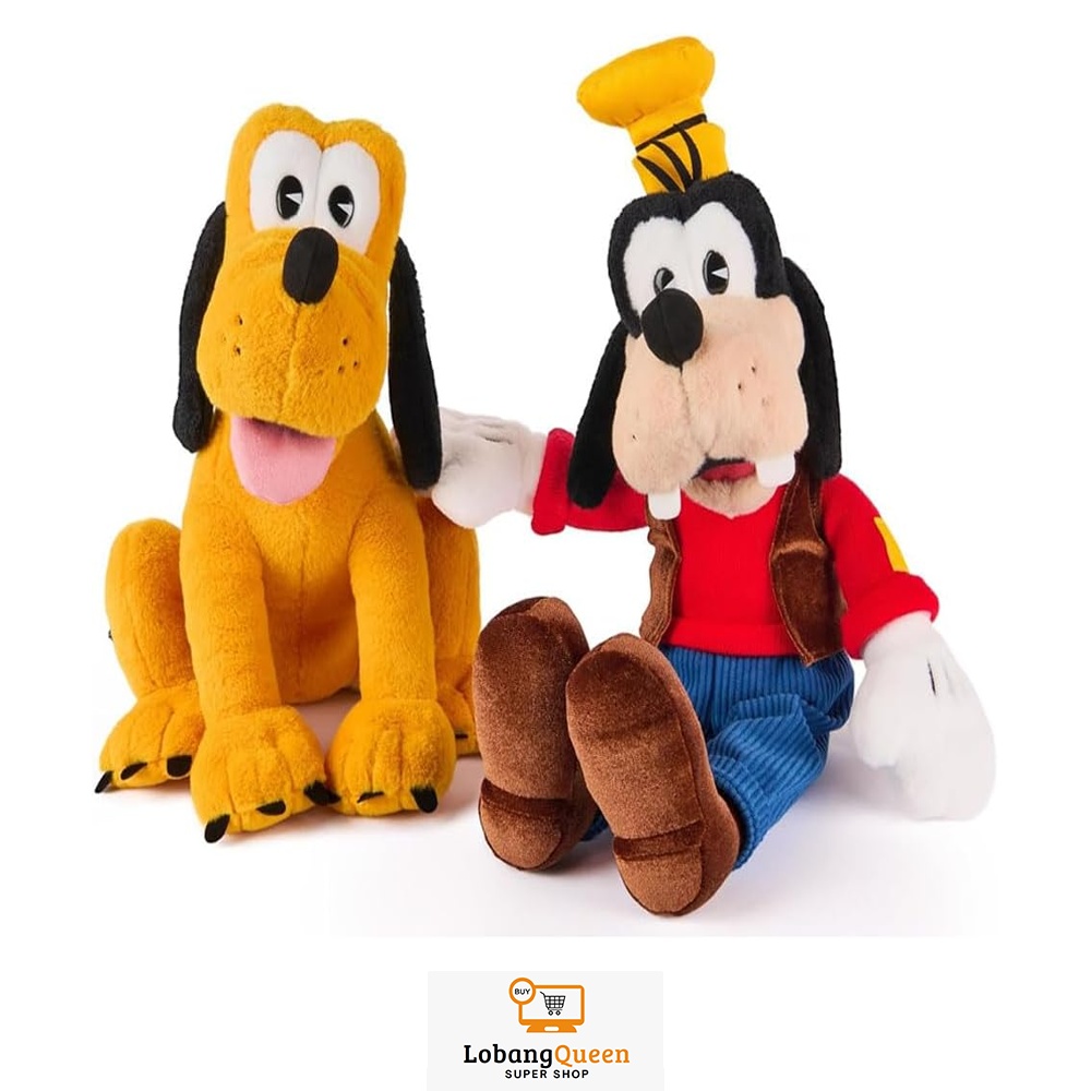 Disney Official Goofy and Pluto Classic Plush, Mickey and Friends ...