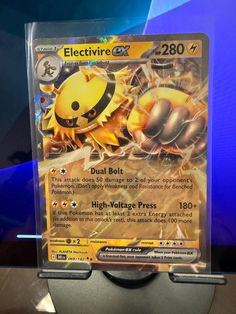 Electivire EX #69 - Pokemon Destined Rivals, Hobbies & Toys, Toys ...