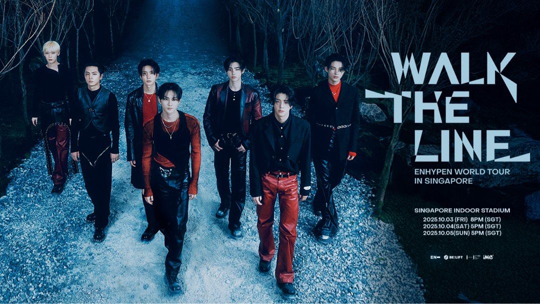 ENHYPEN World Tour in Singapore - Walk the Line PHYSICAL TIX, Tickets ...