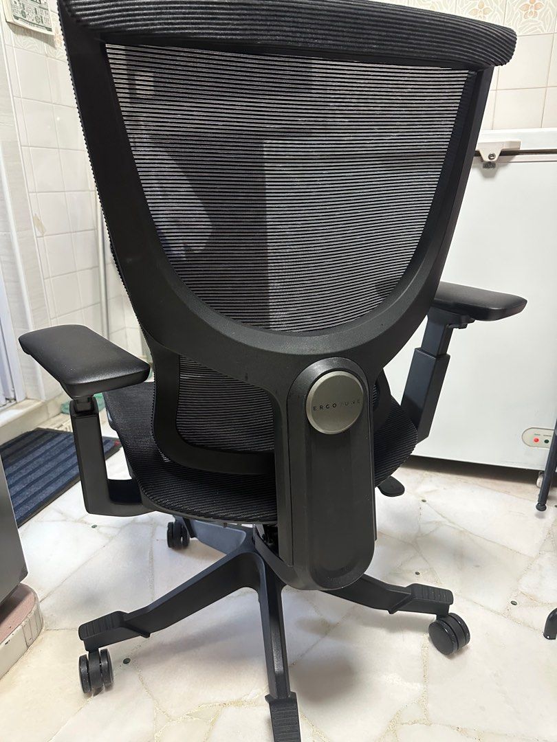 Ergotune Classic Ergonomic Office Chair - Black, Furniture & Home ...