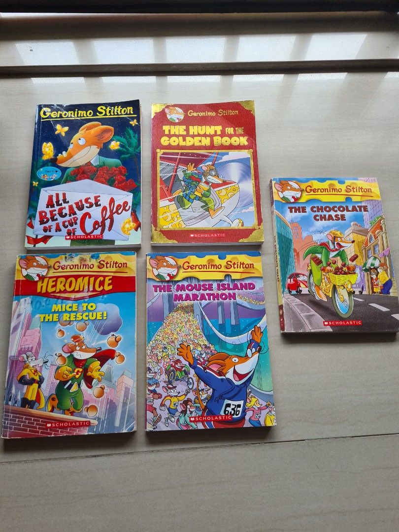 Geronimo Stilton Books - Set of 5, Hobbies & Toys, Books & Magazines ...