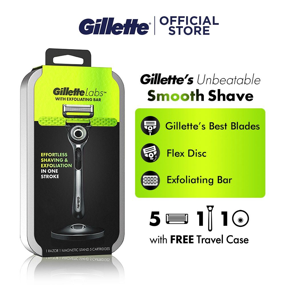 Gillette Labs with Exfoliating Bar Razor Set, Beauty & Personal Care ...