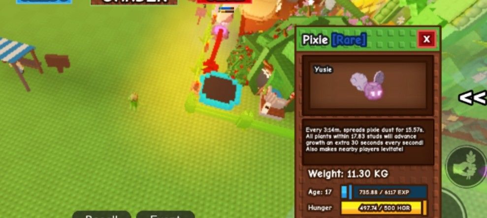 Grow A Garden - Semi huge pixie, Video Gaming, Gaming Accessories, In-Game Products on Carousell