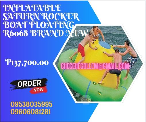 Inflatable Saturn Rocker Boat Floating R6068 brand new, Everything Else ...