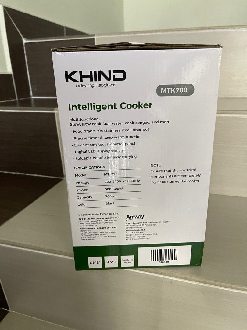 Khind Nutrilite Khind Intelligent Cooker (0.7L) MTK700, Babies & Kids ...