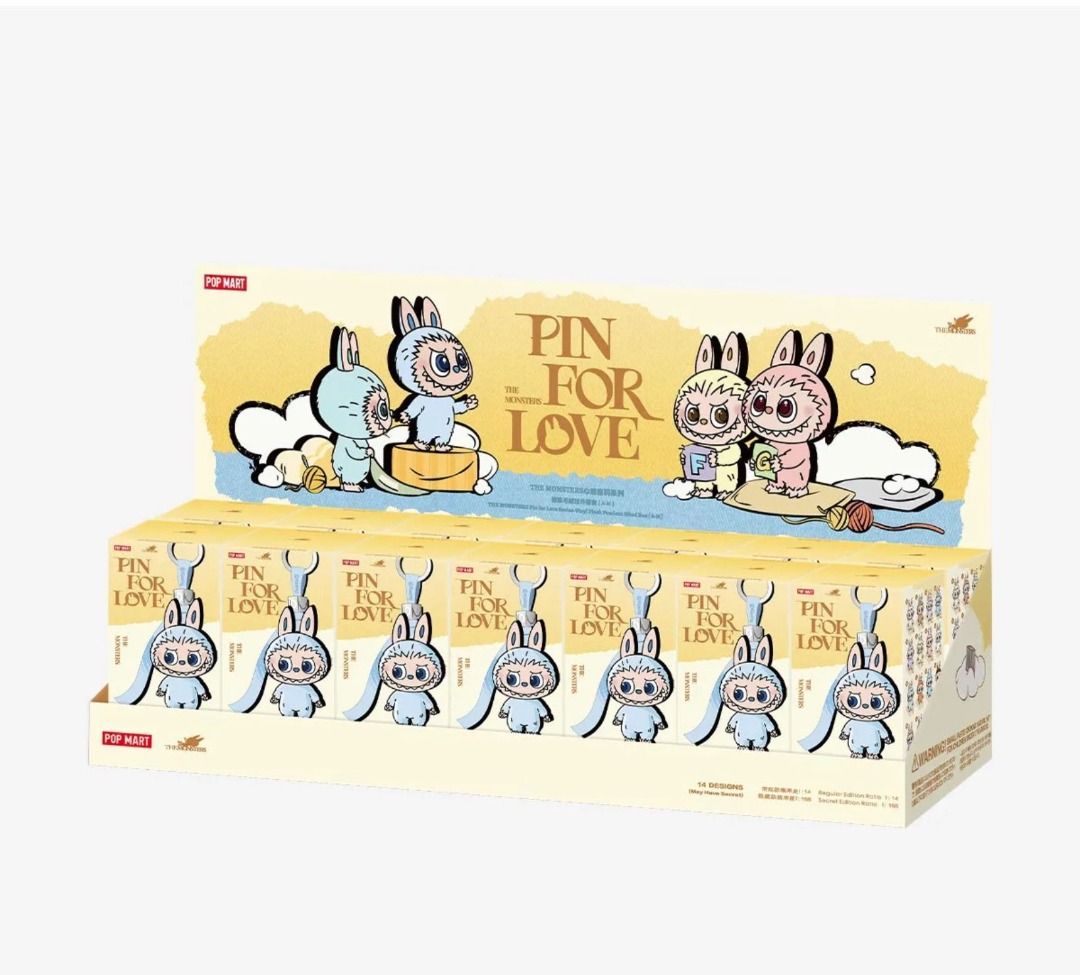 Labubu 4.0 mini 原條未拆 香港PopMart正貨 Pin for Love, 興趣及遊戲, 玩具 & 遊戲類 - Carousell