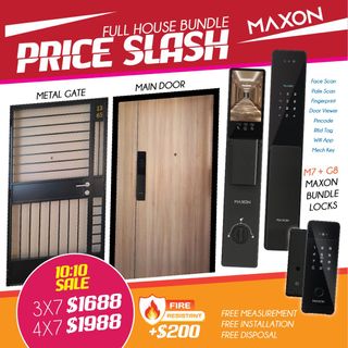 MAXON DIGITAL LOCK HDB MAIN DOOR / CONDO DOOR, Furniture & Home Living ...