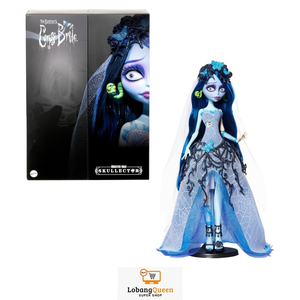 Monster High Skullector Doll Corpse Bride Emily Collectible Spider Web ...