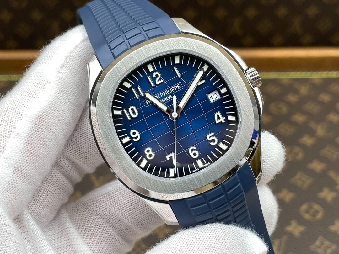 Patek Philippe Aquanaut Blue Dial Watch, Luxury, Watches on Carousell