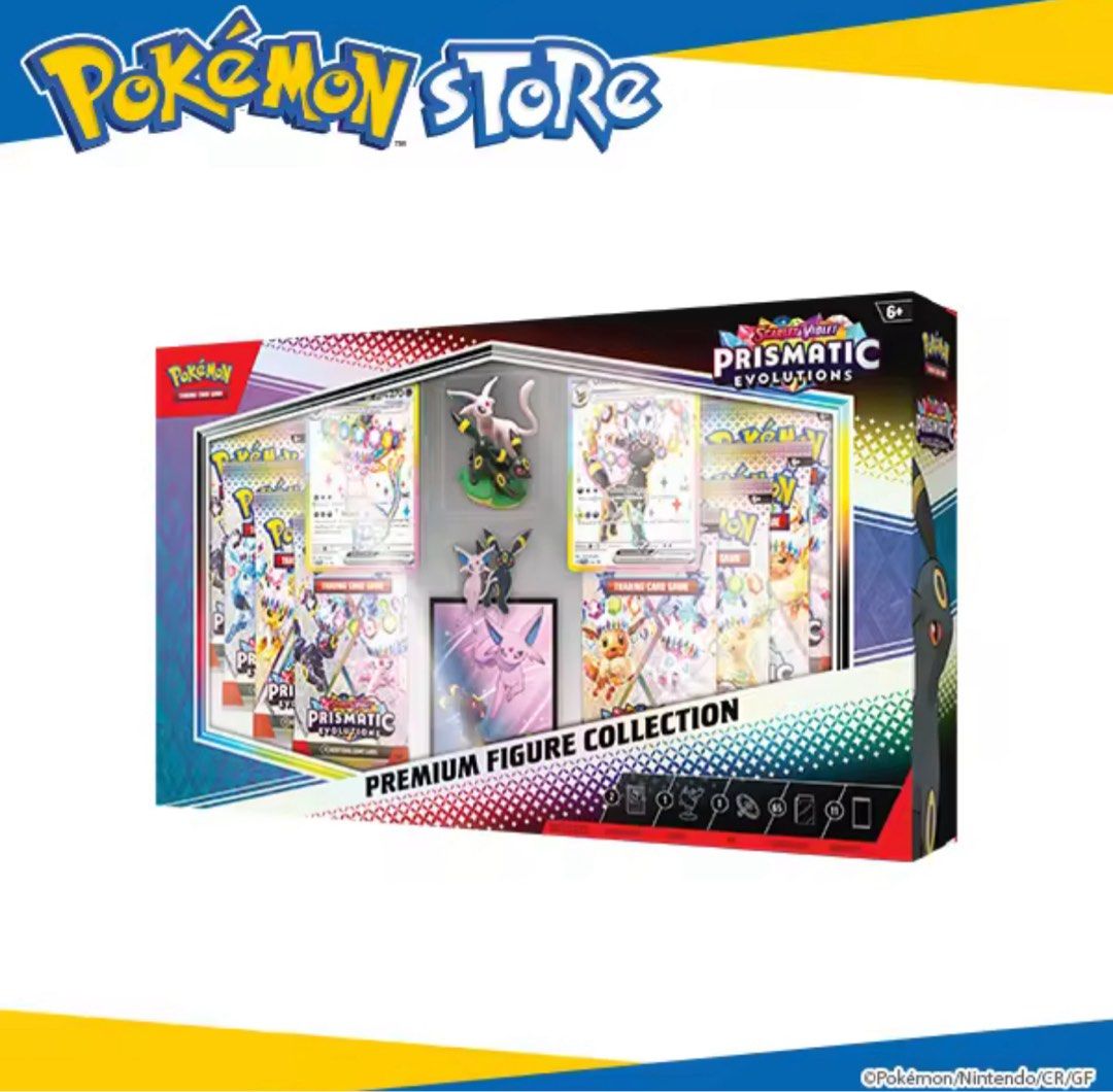 Pokemon Prismatic Evolutions Premium Figure Collection, Hobbies & Toys, Toys & Games on Carousell