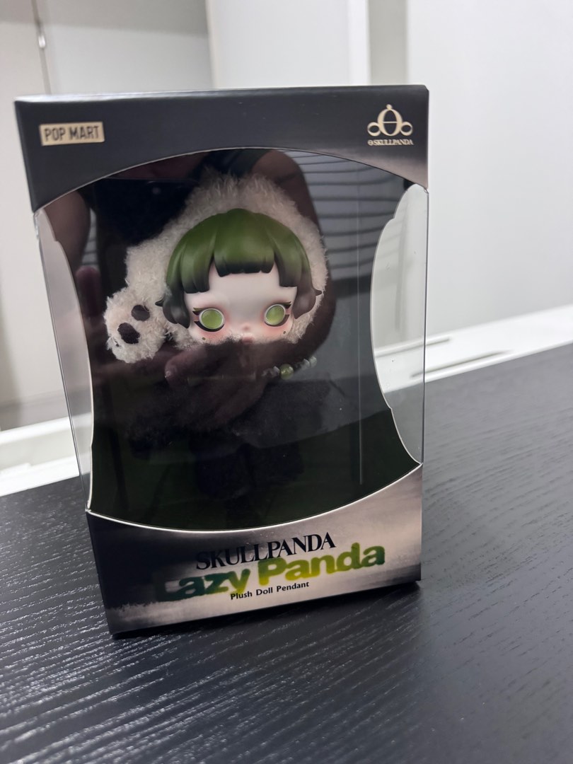 POP MART Skullpanda Lazy Panda Plush Doll Pendant, Hobbies & Toys, Toys & Games on Carousell