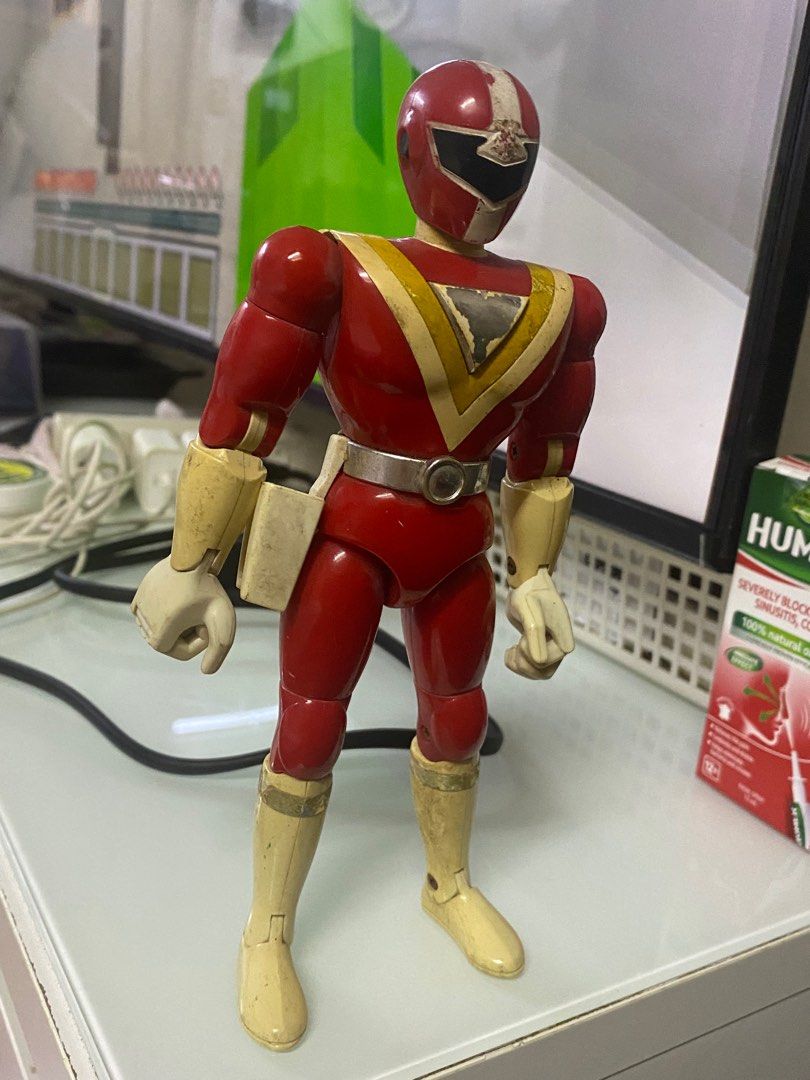 Power Rangers Sentai Bandai Fiveman Chogokin Figure Five Red Vintage ...