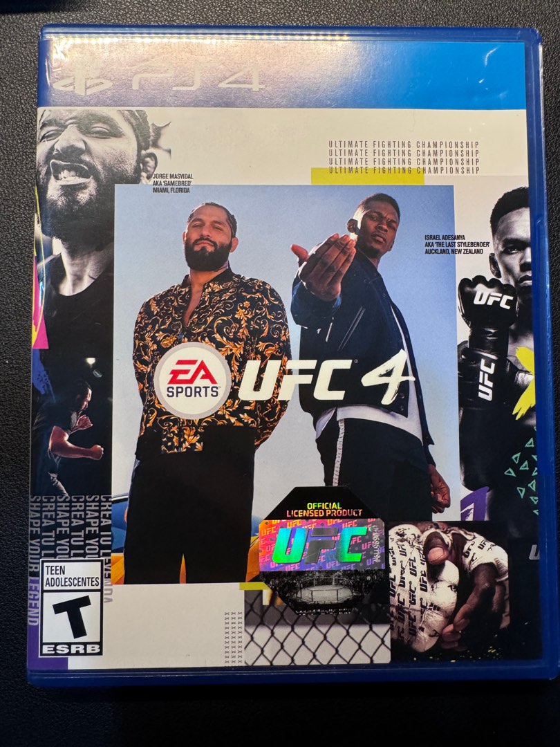 PS4 UFC 4 Playstation Game, Video Gaming, Video Game Consoles ...