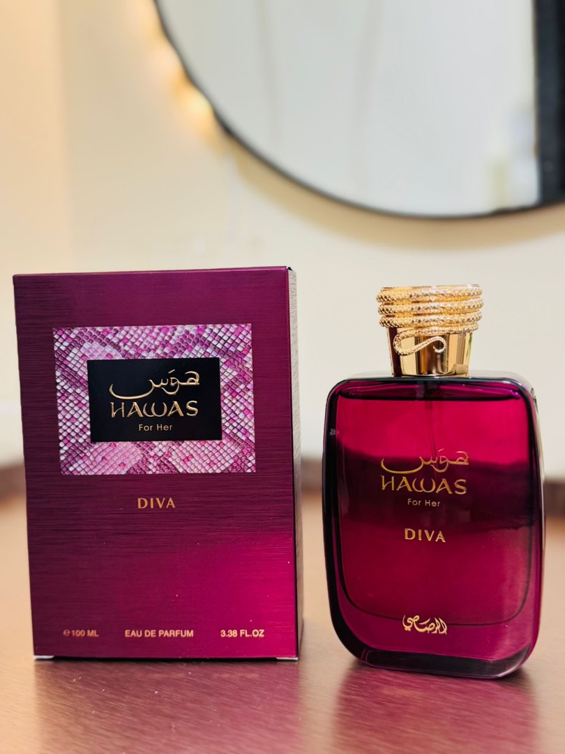 Rasasi Hawas For Her Diva Eau de Parfum, 美容＆個人護理, 健康及美容 - 香水＆香體噴霧 ...