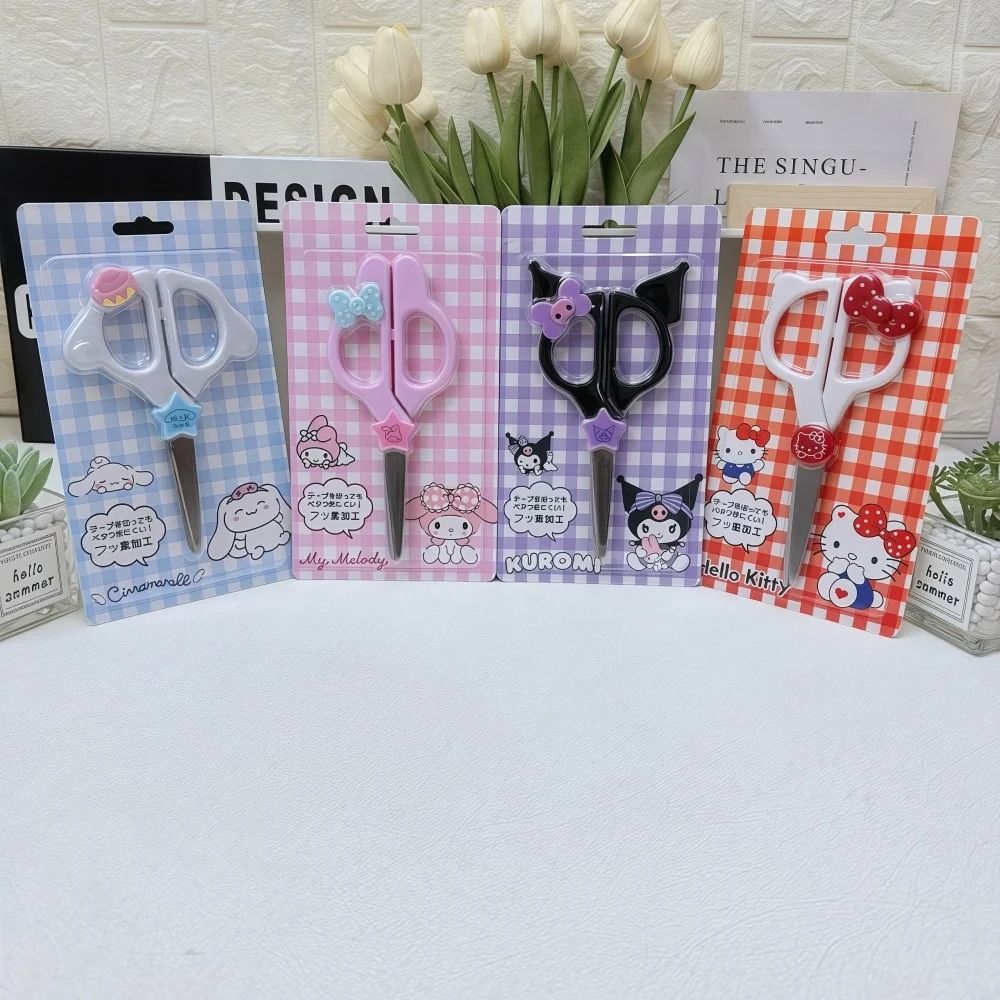 Sanrio Kids Fun Safety Scissors Cute Cartoon Designs for Child Crafting ...