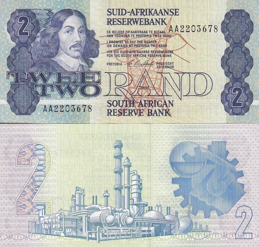 SOUTH AFRICA 🇿🇦 1978 2 Rand Banknote Uncirculated, Hobbies & Toys ...