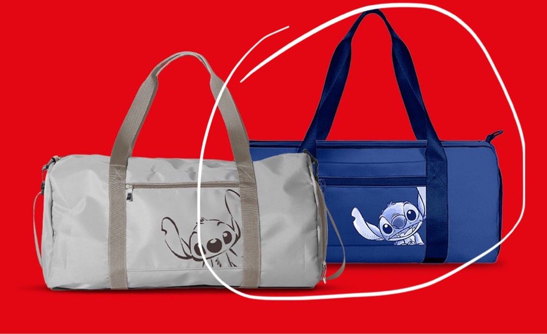 Brand New Stitch Duffle Bag - Blue Colour (Official OCBC Merch), Women ...