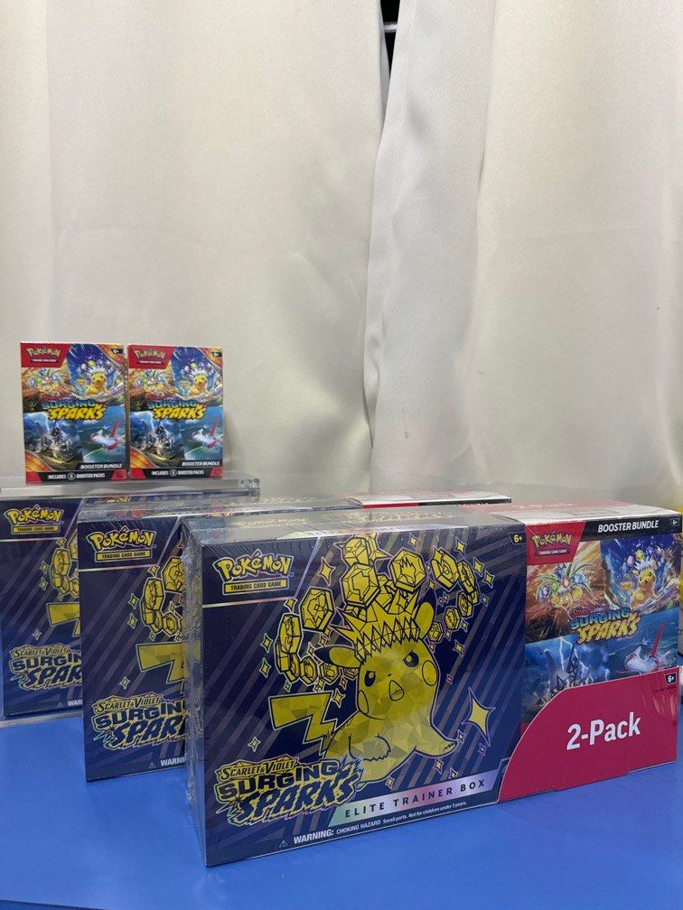 Surging spark costco 2 pack ETB | booster bundle, Hobbies & Toys, Toys ...