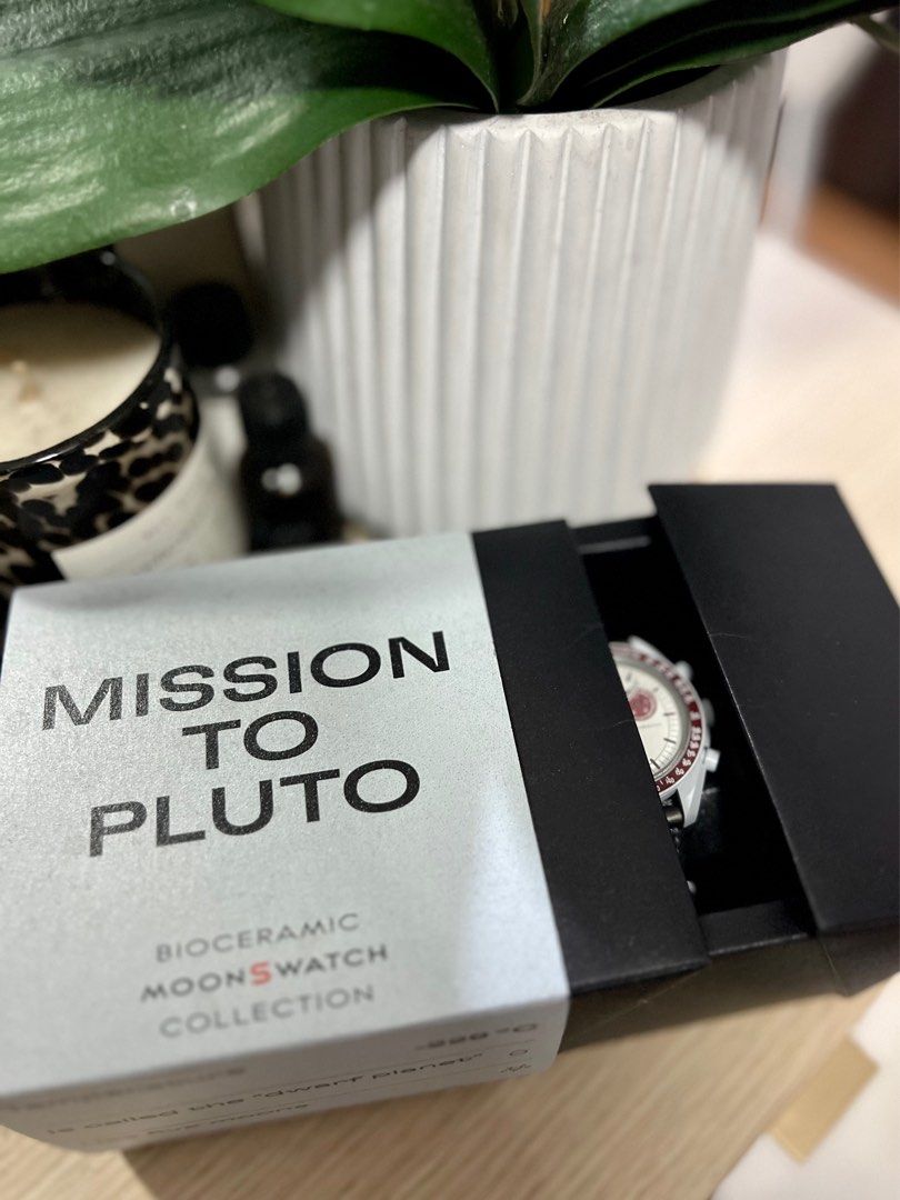 Swatch Mission to Pluto Bioceramic MoonSwatch Collection, Luxury ...