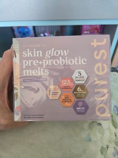 The Purest Co. Skin Glow Pre+Probiotic Melts, Health & Nutrition ...