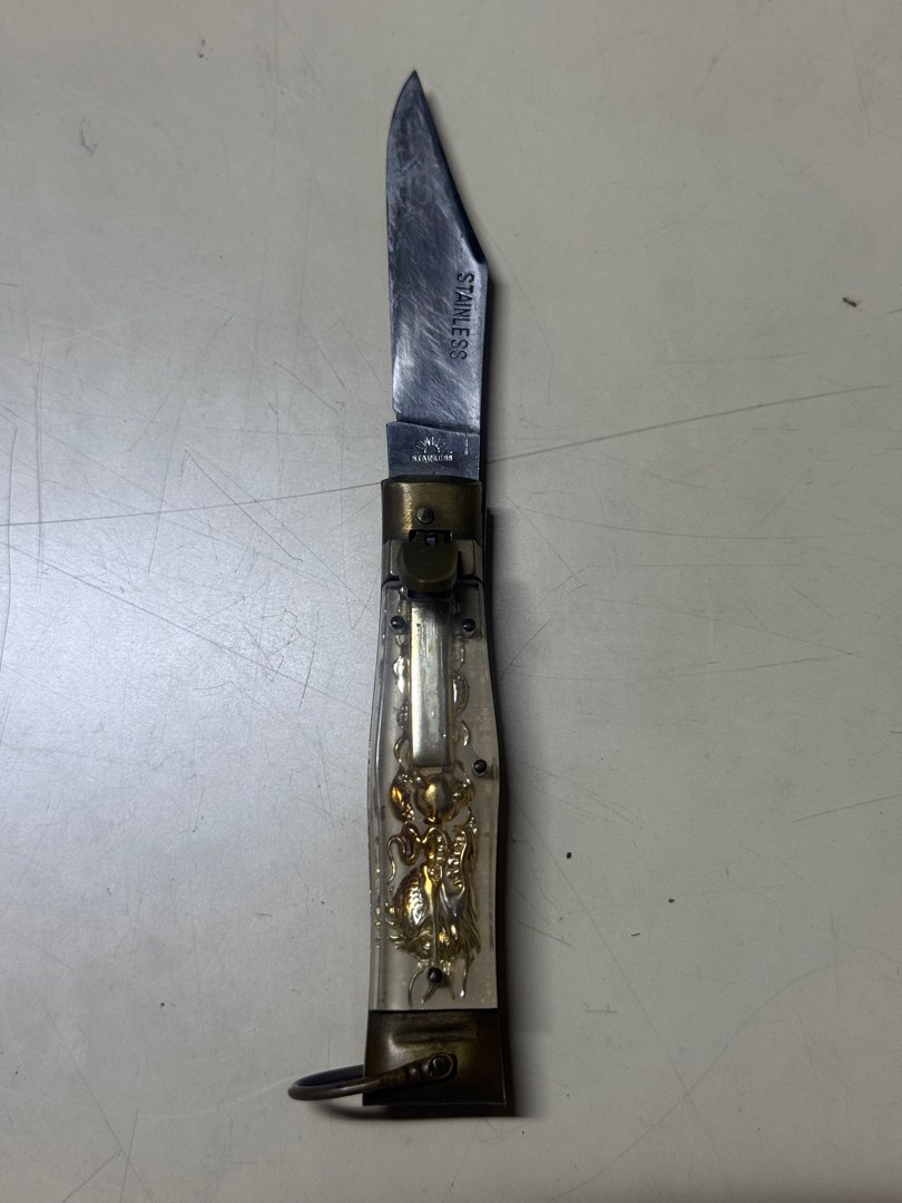 Vintage 1960s Dragon Lock Folding Brass Fighter, Everything Else ...