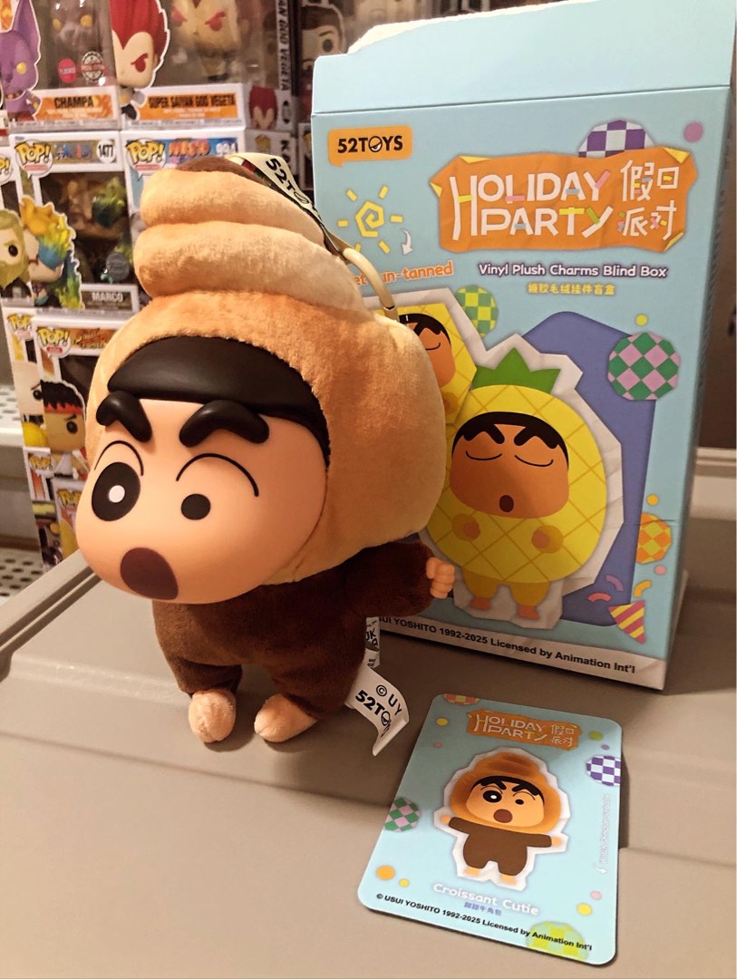 52 Toys x Shin Chan Crayon Holiday Party Series Vinyl Plush Charms ...