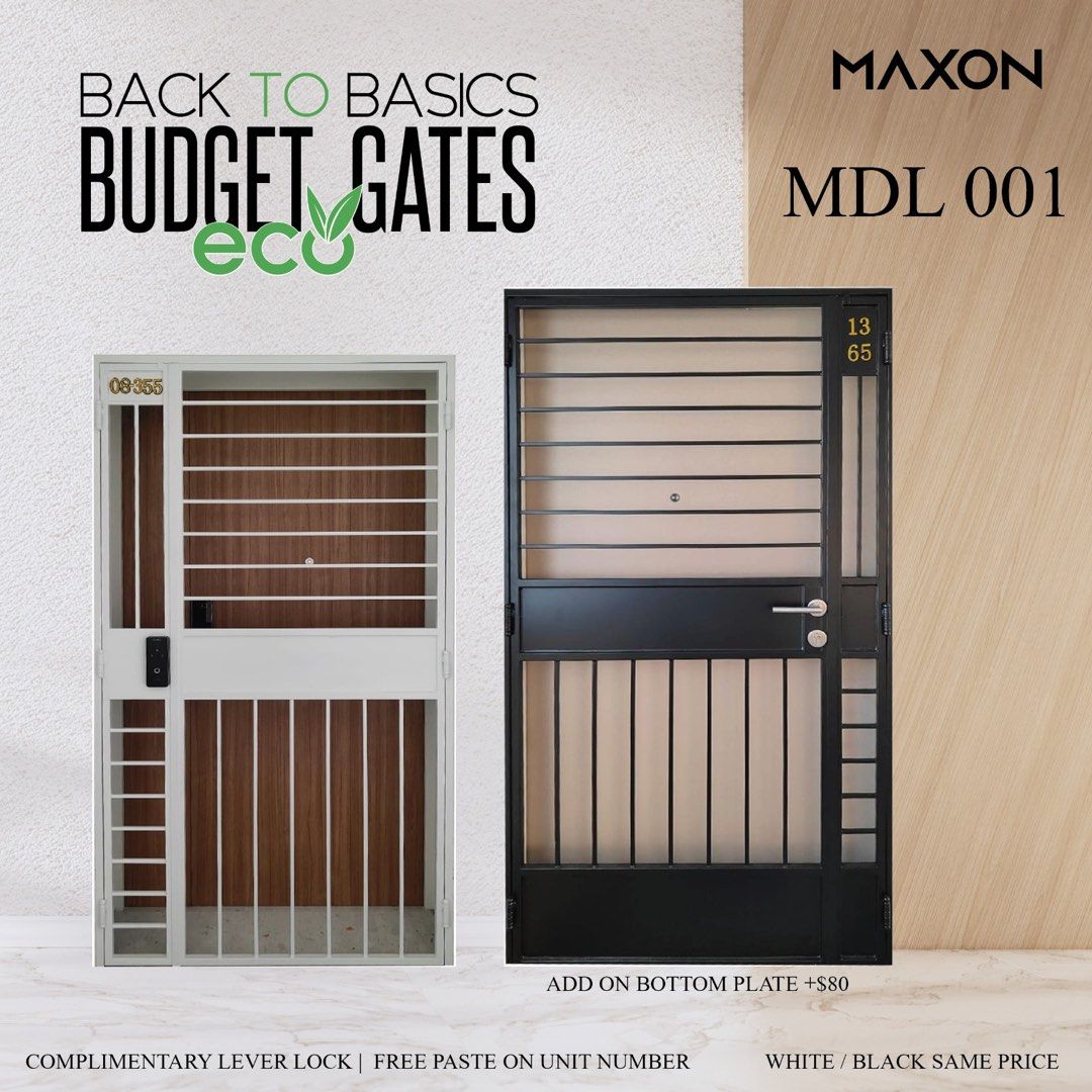 🇸🇬 LOCAL SG HDB METAL GATE FACTORY SALE, Furniture & Home Living ...