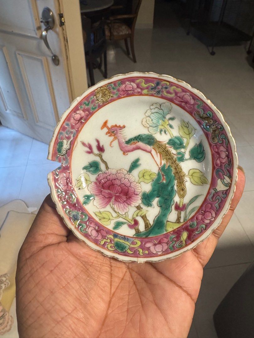 antique peranakan plate., Furniture & Home Living, Kitchenware ...