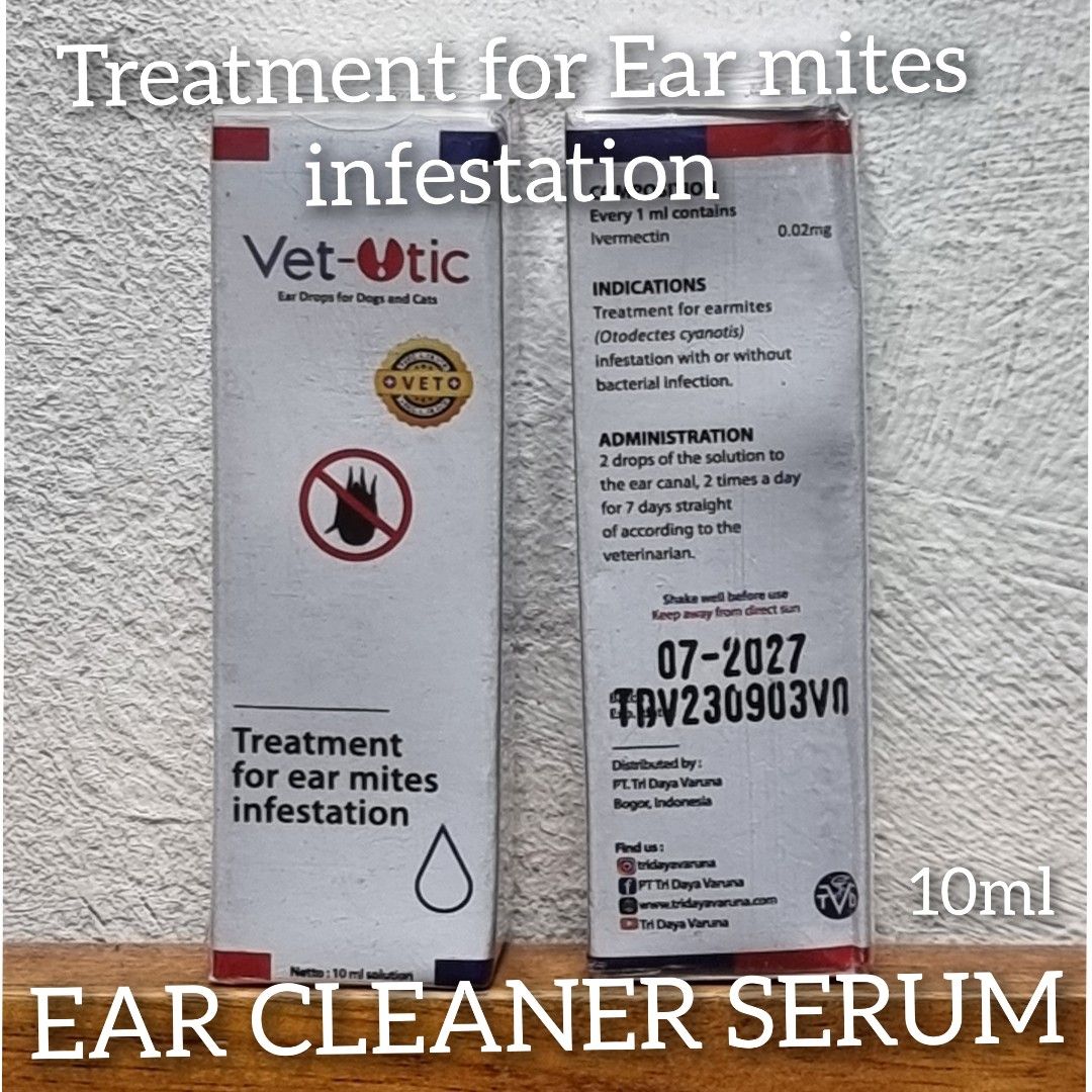 Brand New Treatment for ear mites infestation Vet Utic 10ml Super ...