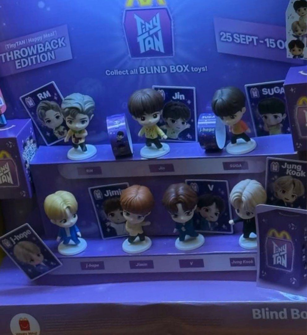 BTS McDonalds TinyTAN Happy Meal Blind Box, Hobbies & Toys, Memorabilia ...