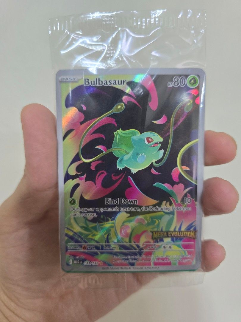 Bulbasaur stamped mega evolution topper - pokemon trading card, Hobbies ...
