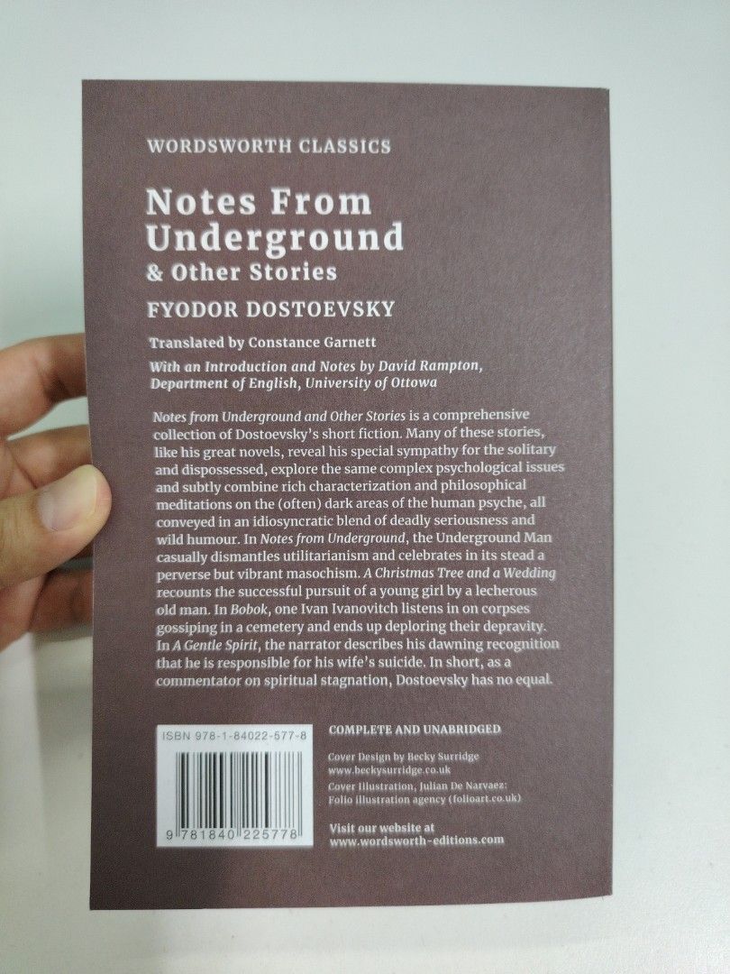 [Clearance Sale] Notes From Underground & Other Stories by Fyodor ...