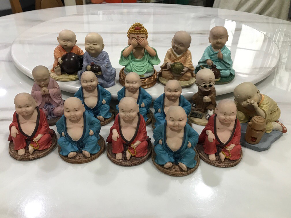 Clearing Bundle !! 16pcs Shaolin Monk Figurines (Pick Up Only), Hobbies ...