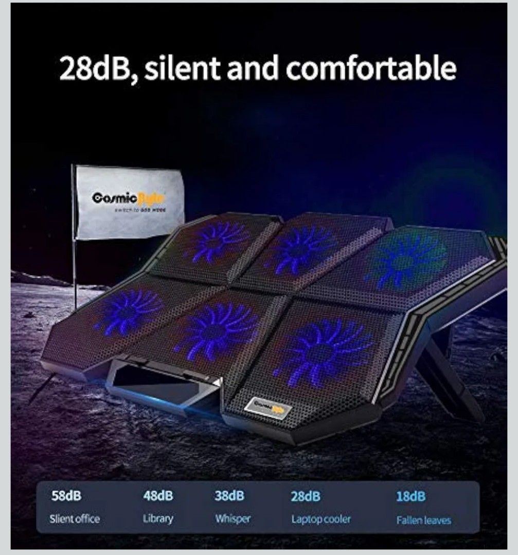 CosmicByte Laptop Cooler with 6 Fans, Computers & Tech, Parts ...