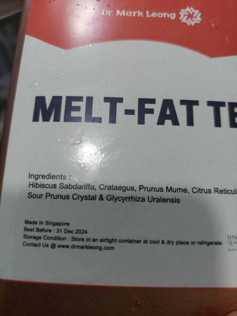 Dr. Mark Leong Melt-Fat Tea, Beauty & Personal Care, Bath & Body, Body ...