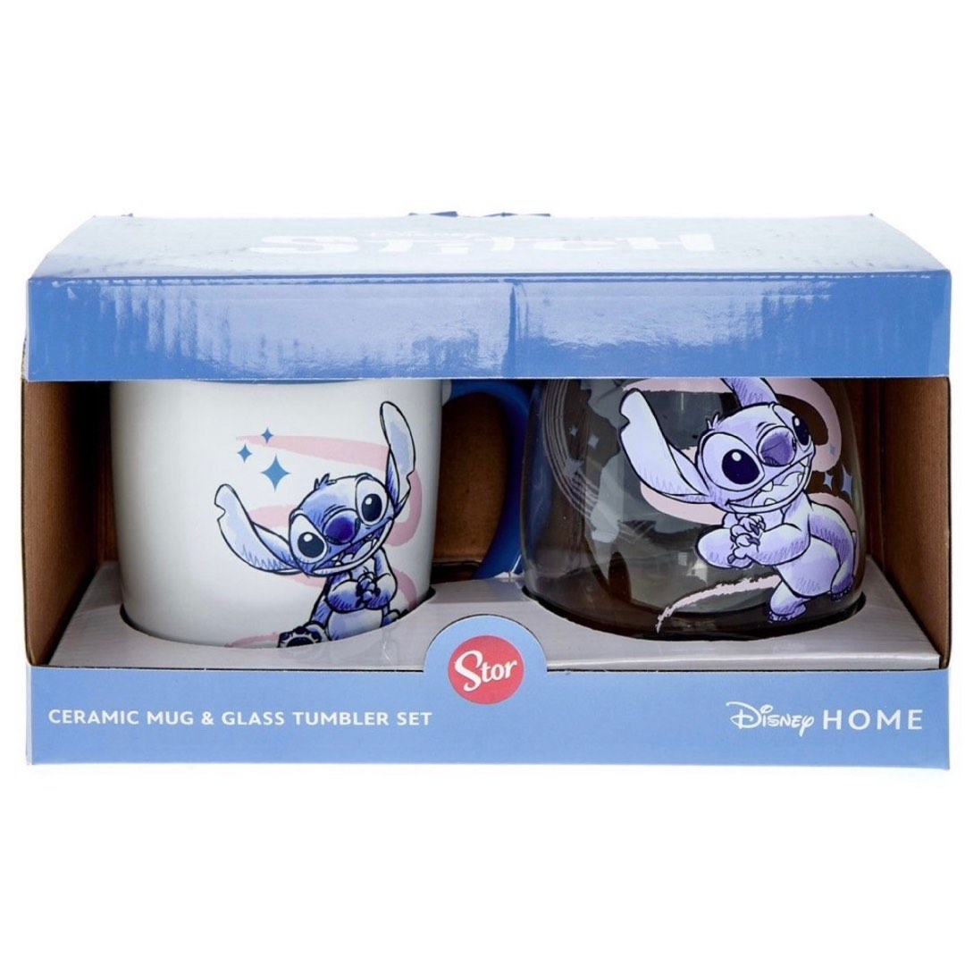 ️FROM UK ️ Stitch Ceramic Mug & Glass Tumbler Set, Hobbies & Toys ...