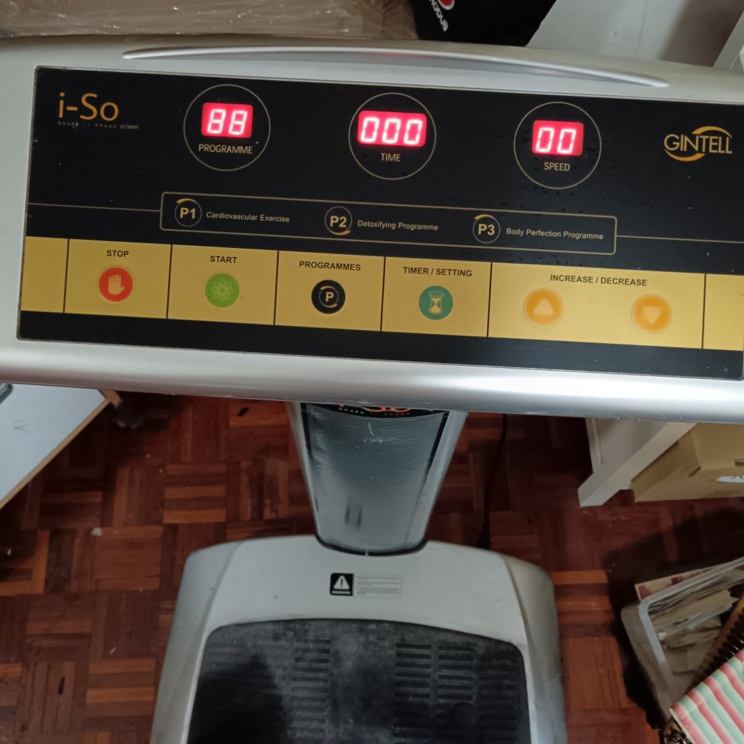 Gintell i-So Shake to Shape Vibration Plate, Sports Equipment, Exercise ...