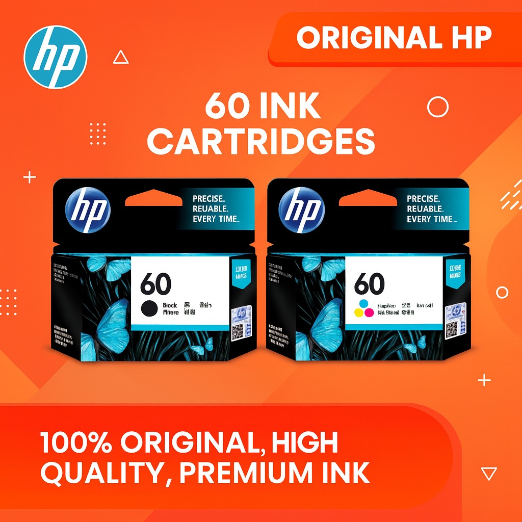 HP 60 Ink Cartridge Black & Tri-Color | Original Genuine HP Ink for ...