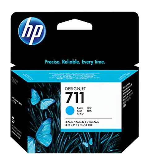 HP 711 DesignJet Ink Cartridge-Original HP Ink for T120/T130/T520/T530 ...