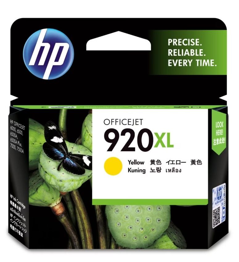 HP 920XL Ink Cartridge Black Cyan Magenta Yellow | High Yield Original ...