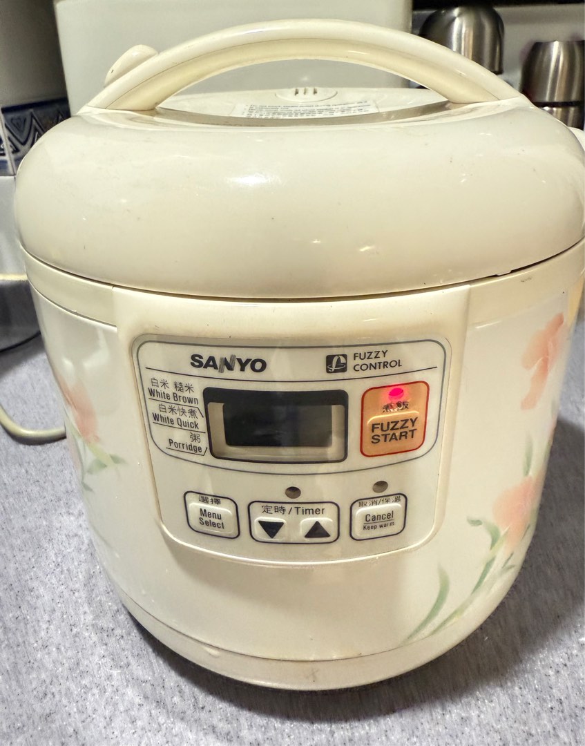 Japan Sanyo Fuzzy Logic Rice Cooker ECJ-10USP 5.5 cup uncooked rice ...