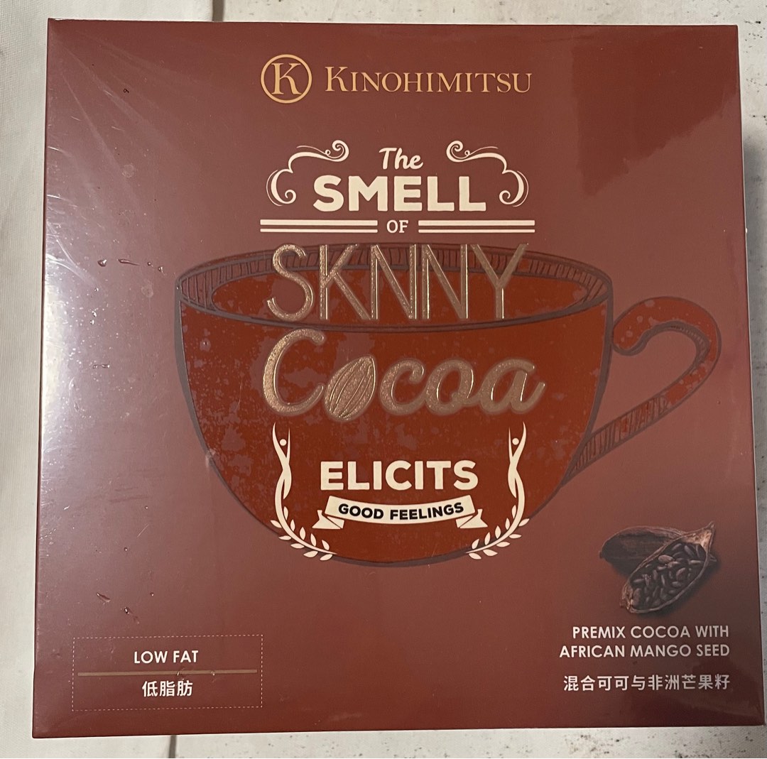 Kinohimitsu Skinny Cocoa Sachet (20g x 14s), Health & Nutrition, Health ...