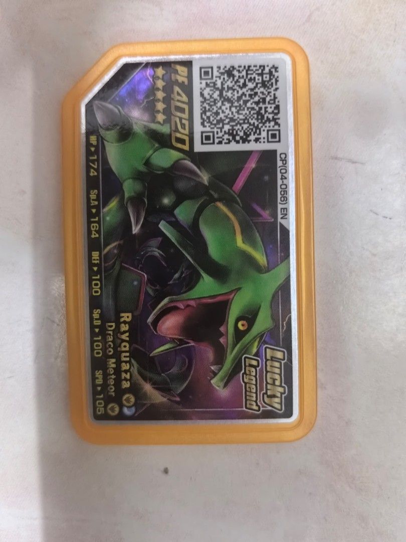 Lucky Legend Rayquaza pokemon gaole Card, Hobbies & Toys, Toys & Games ...