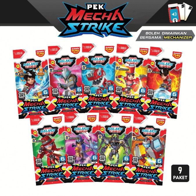 Mecha Strike Fullset - Monsta Galaxy Card Pack (Mechamato/Boboiboy ...