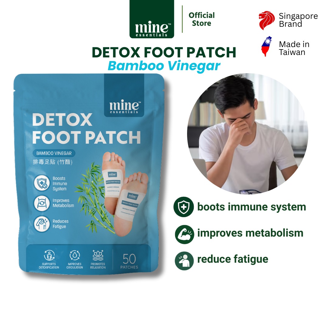 MINE Detox Foot Patch - Bamboo Vinegar | Fatigue Relief | Boost ...