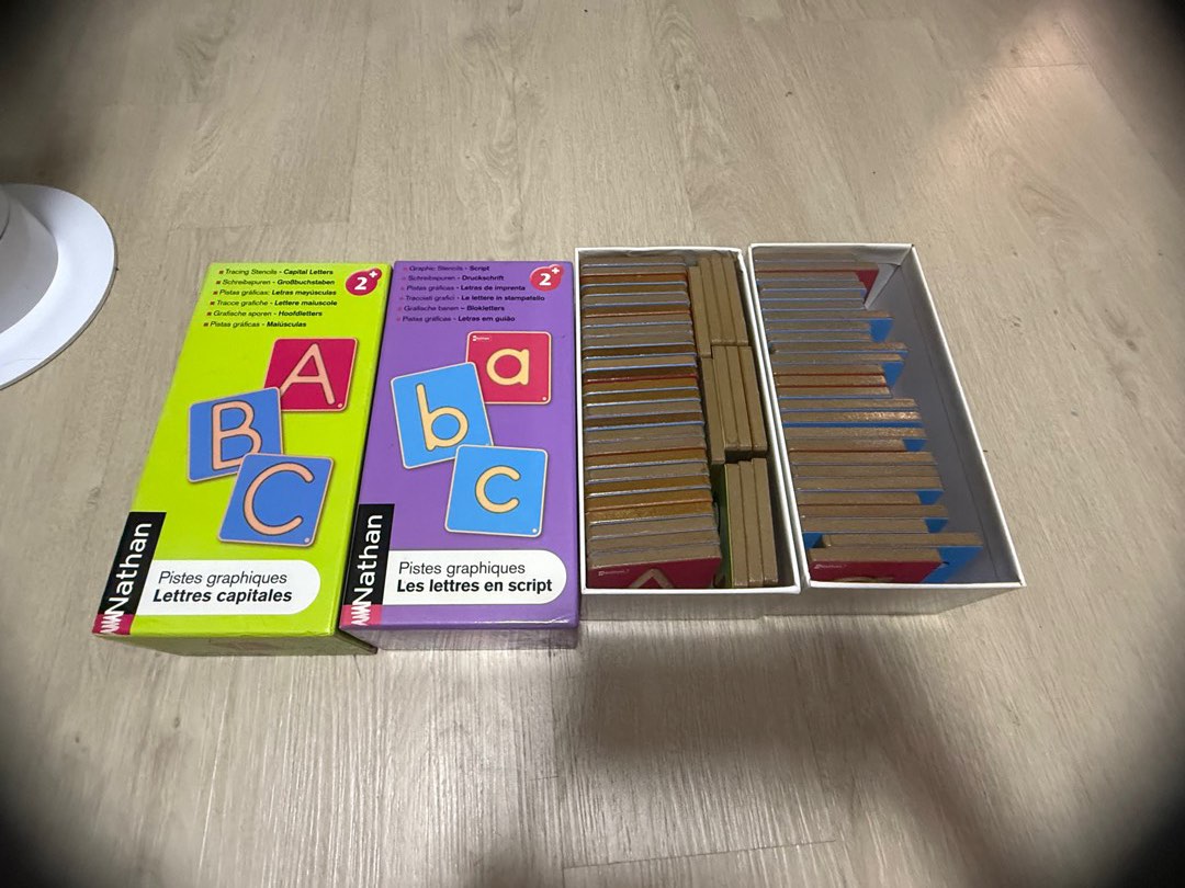 Nathan writing learning ABC 123 capital and lower, Babies & Kids ...