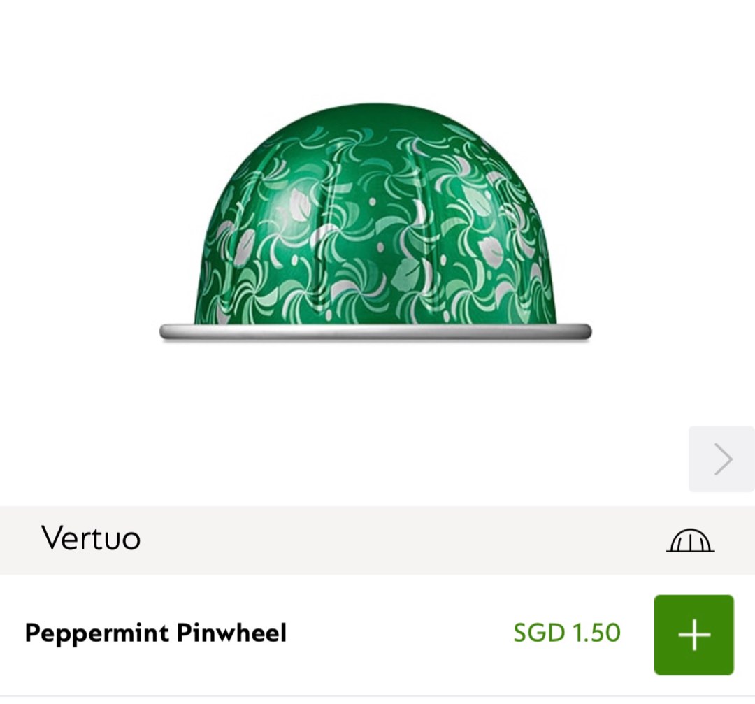 Nespresso Vertuo Peppermint Pinwheel Coffee Capsules, Food & Drinks ...