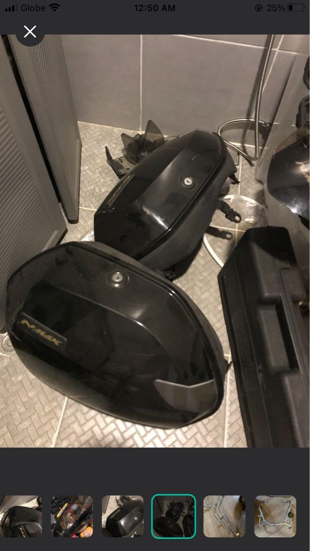 NMAX V1 STAINLESS CRASH GUARD AND SIDE BOXES, Motorbikes, Motorbike ...